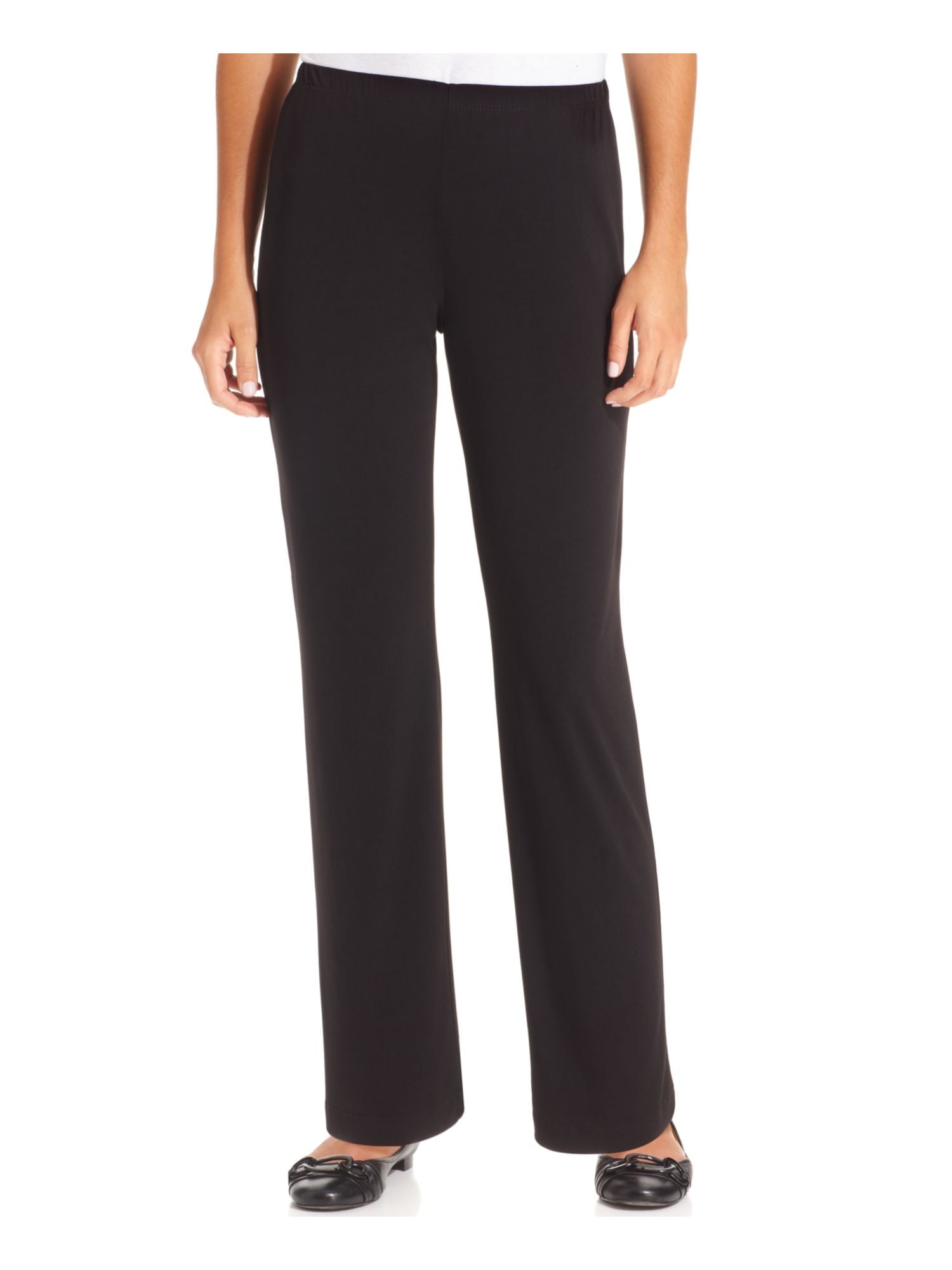 Petite Pull-On Straight-Leg Pants – USAFashion